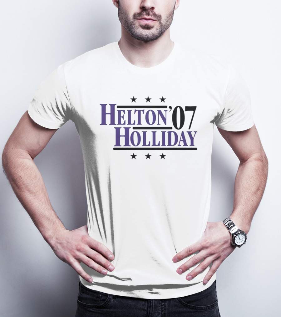 Helton Holliday 2007 Colorado Rockies Stars T-Shirt