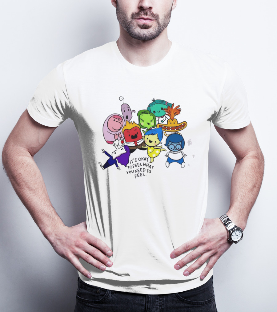 Inside Out Characters It's Okay To Feel What You Need To Feel Pixar T-Shirt