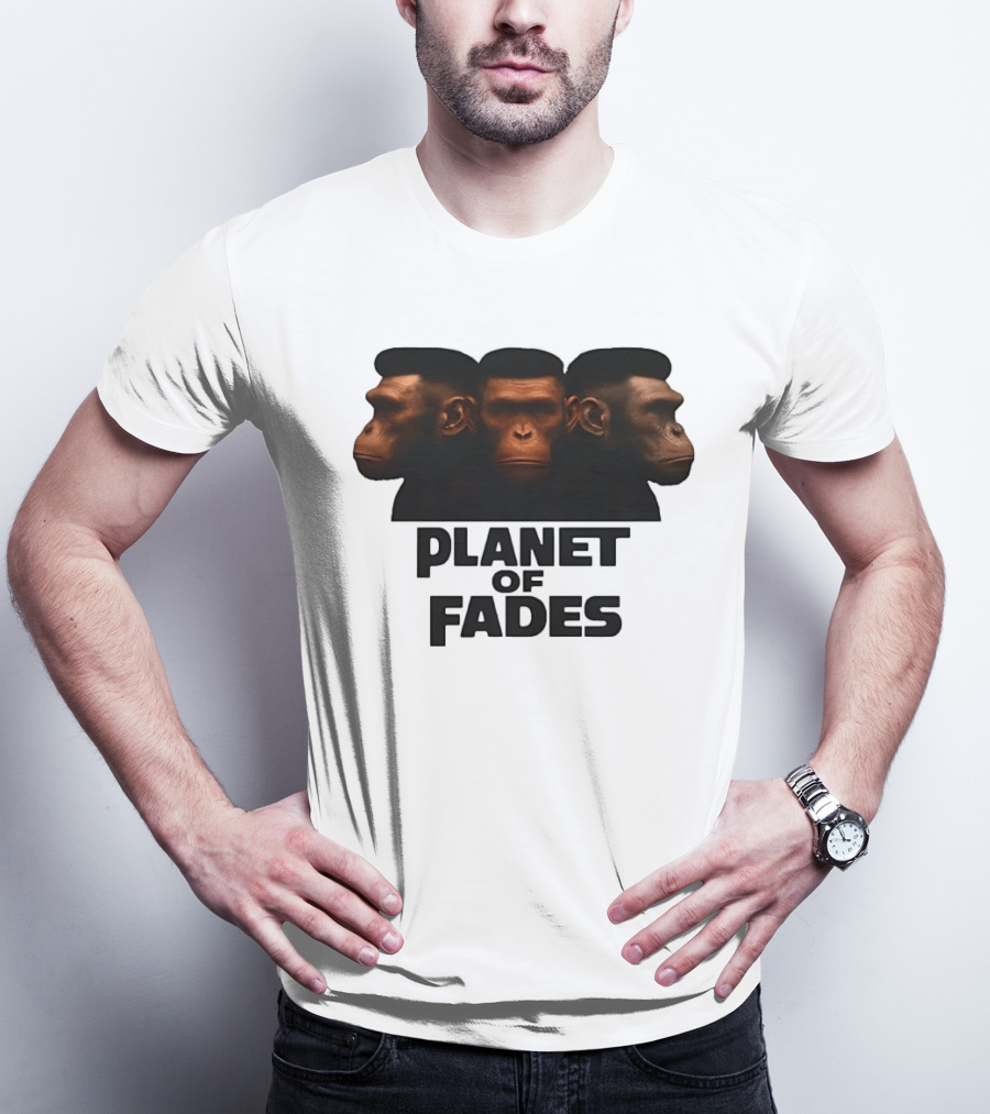 Three Chimpanzees Planet Of Fades T-Shirt