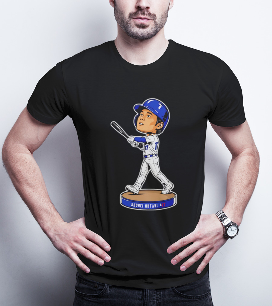 Shohei Ohtani Los Angeles Dodgers #17 Bobblehead Collectible T-Shirt