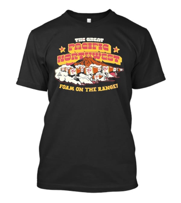 The Great Pacific Northwest Foam On The Range Rainier Beer Mountain T-Shirt