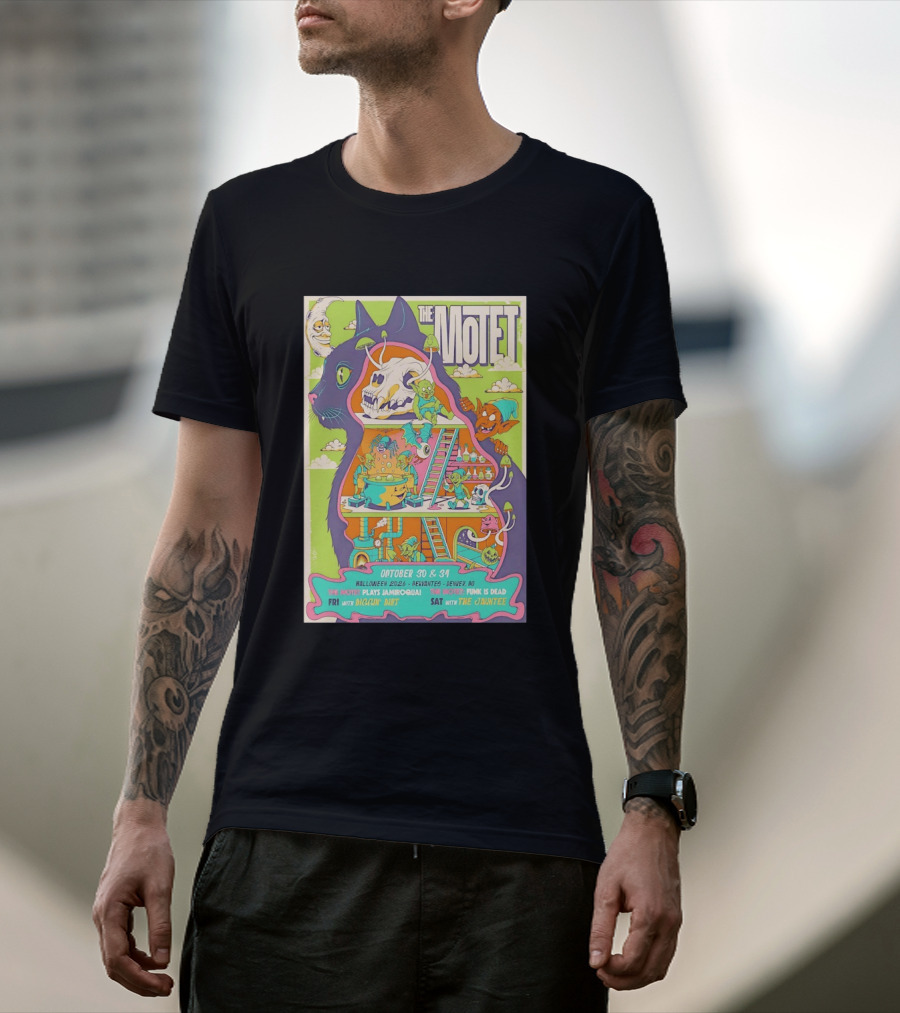 The Motet Plays Jamiroquai Halloween 2026 Cervantes Denver Concert Funk Is Dead Diggin' Dirt The Jauntee T-Shirt