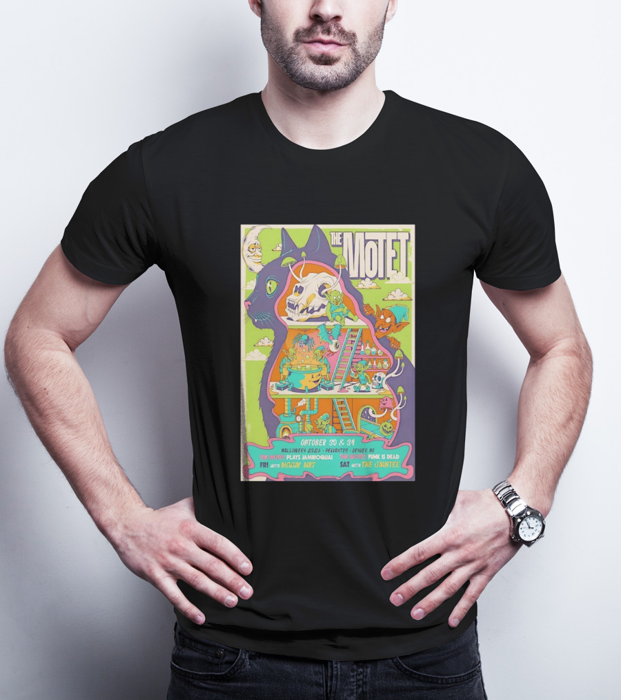 The Motet Plays Jamiroquai Halloween 2026 Cervantes Denver Concert Funk Is Dead Diggin' Dirt The Jauntee T-Shirt