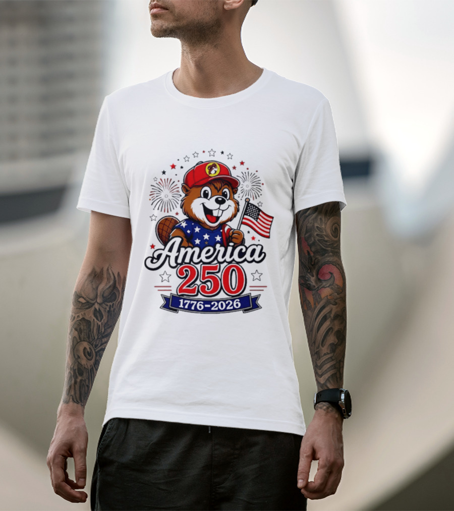 Buc Ee's 1776 2026 America 250 Years Of Freedom Celebration T-Shirt