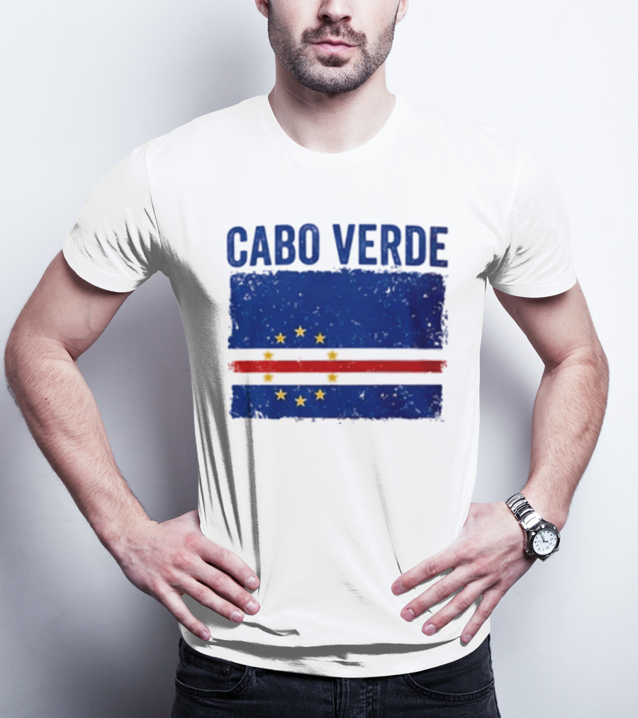 Cabo Verde Flag African Country Patriotic Stars And Stripes T-Shirt