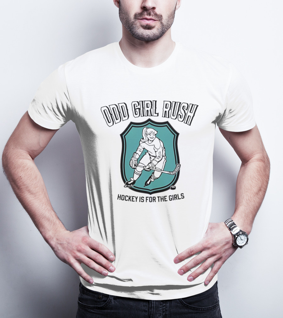 Odd Girl Rush Hockey Is For The Girls T-Shirt