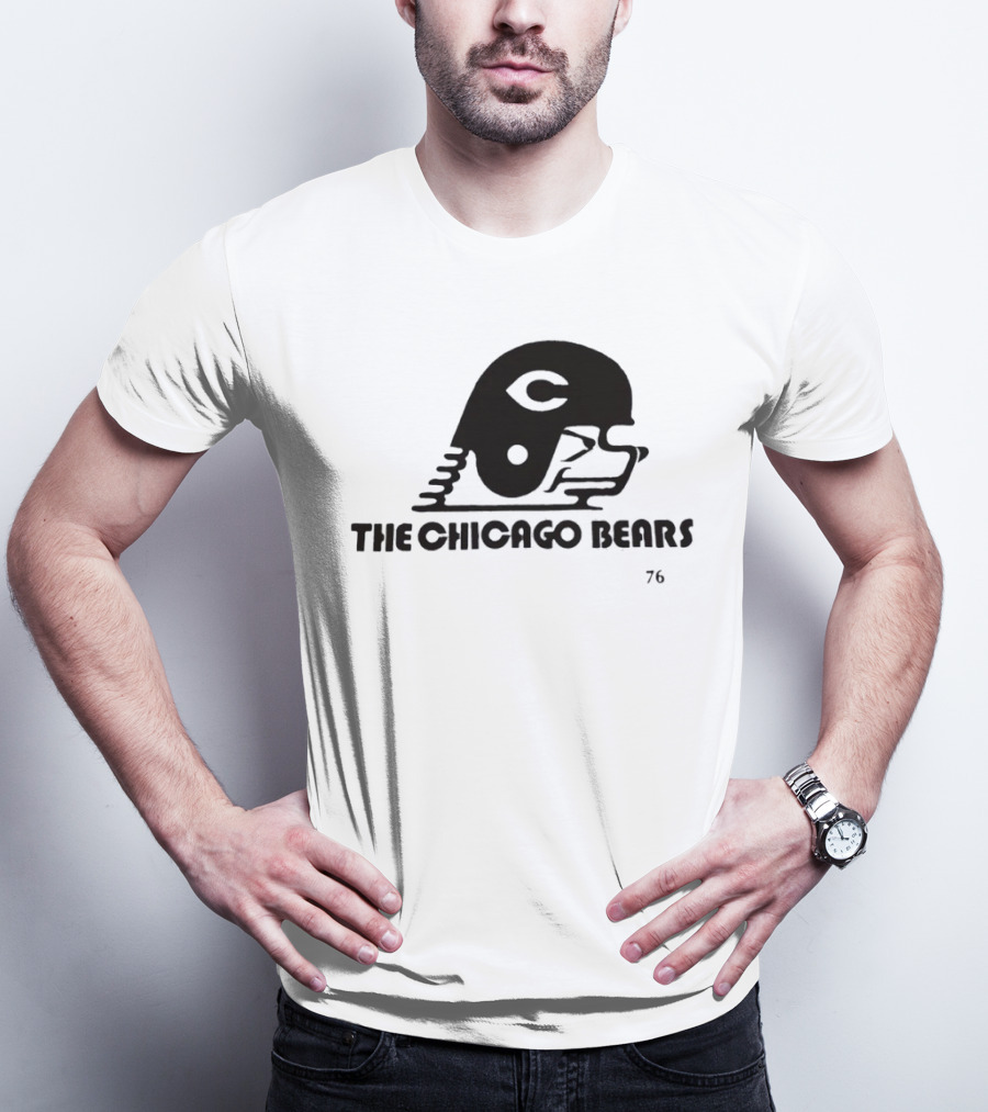 The Chicago Bears Helmet Logo 76 T-Shirt