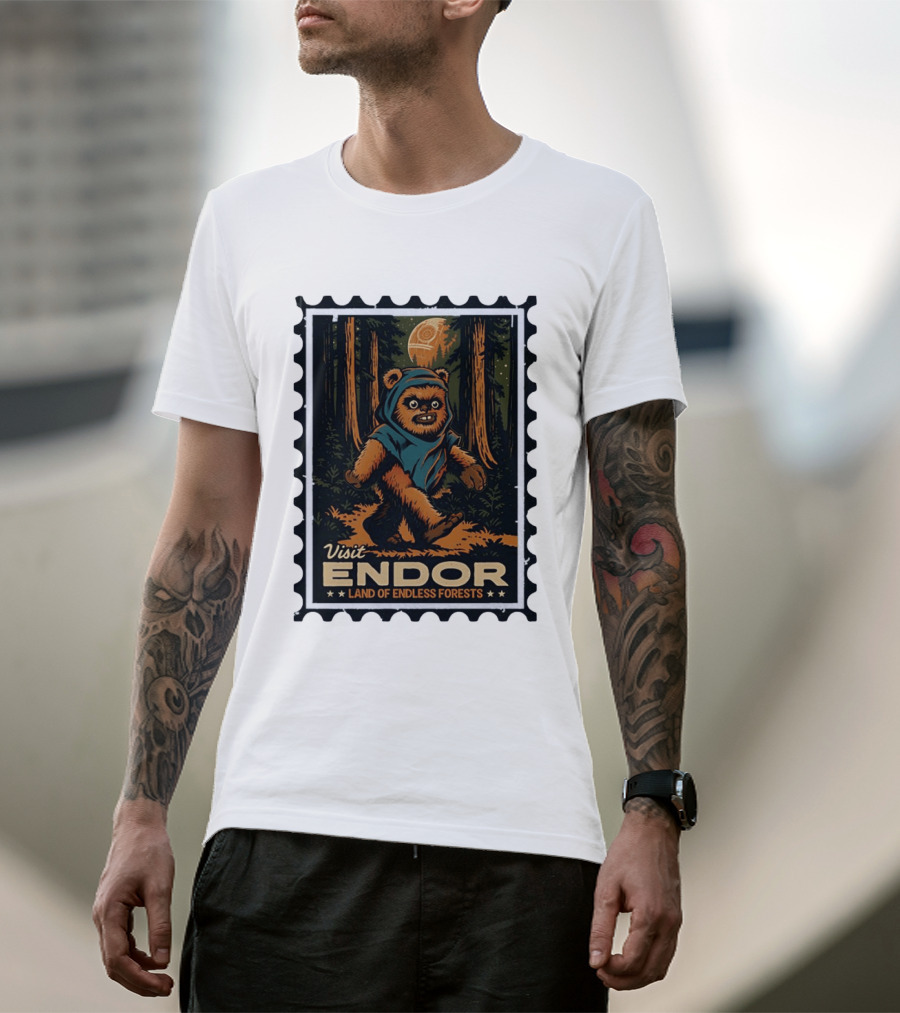 Visit Endor Land Of Endless Forests Ewok Moonlit Adventure T-Shirt