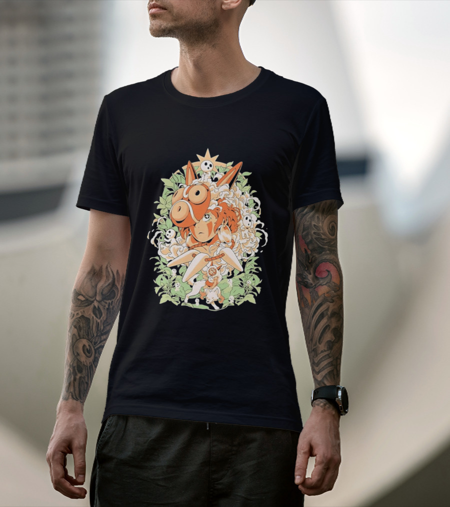 Princess Mononoke Moro Kodama Spirit Forest Adventure T-Shirt