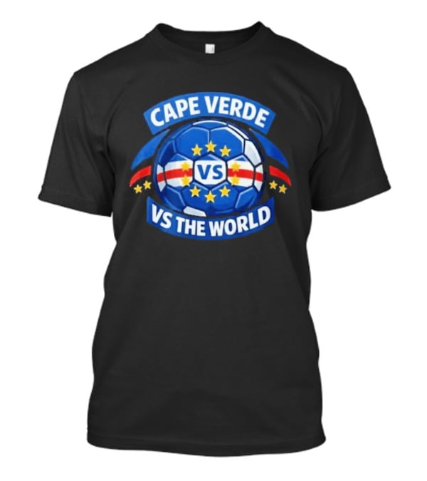 Cape Verde Football Vs The World Soccer Ball Stars T-Shirt