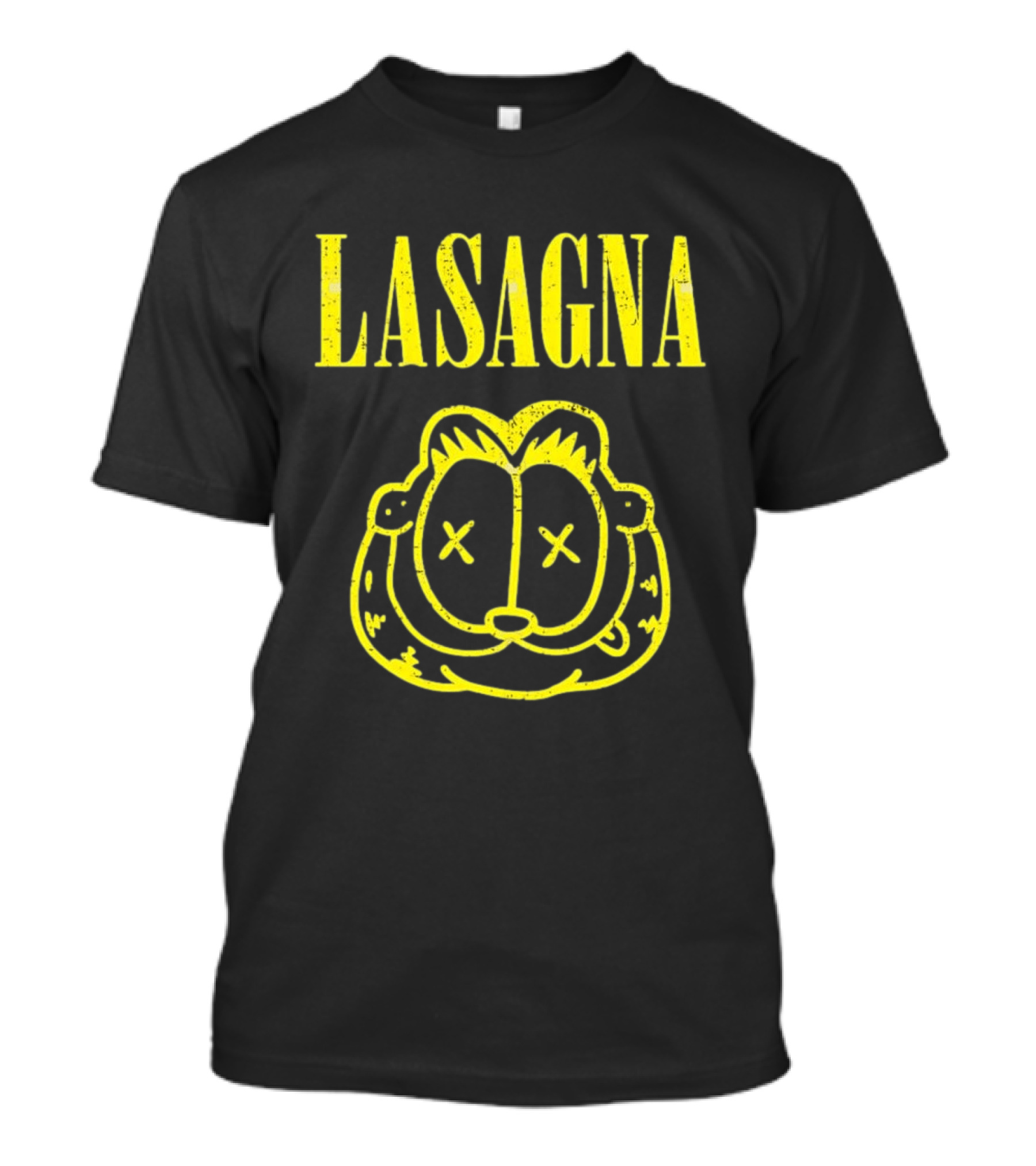 Lasagna Cat Parody Smells Like Teen Spirit T-Shirt