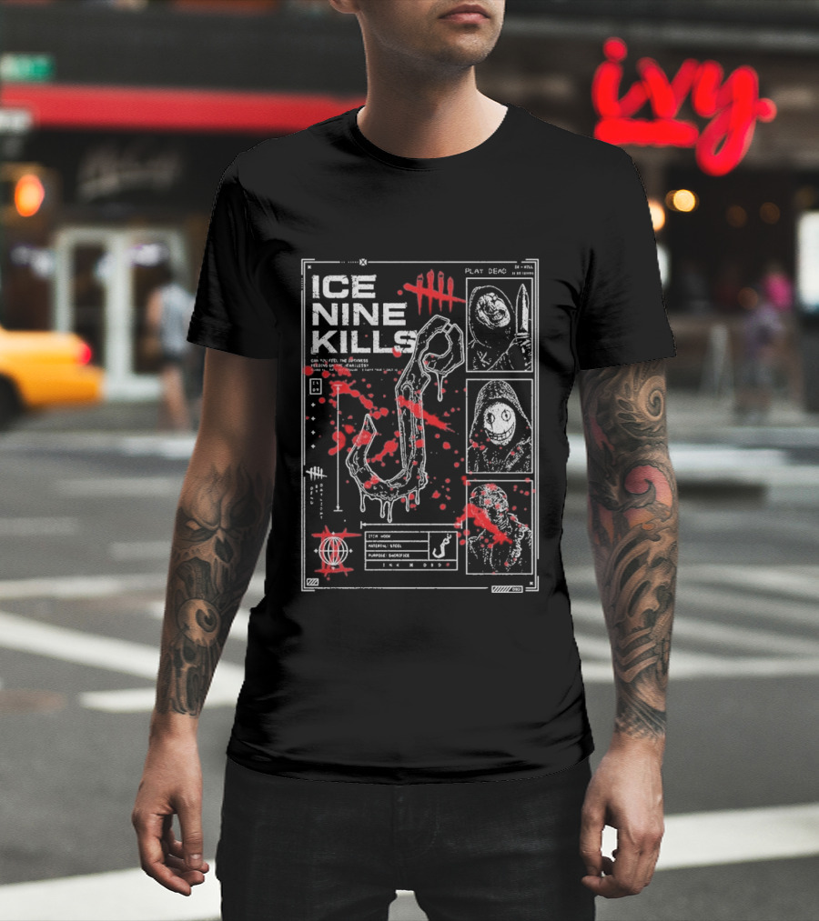 Ice Nine Kills Dead By Daylight Play Dead Killer Profile Horror Collaboration T-Shirt