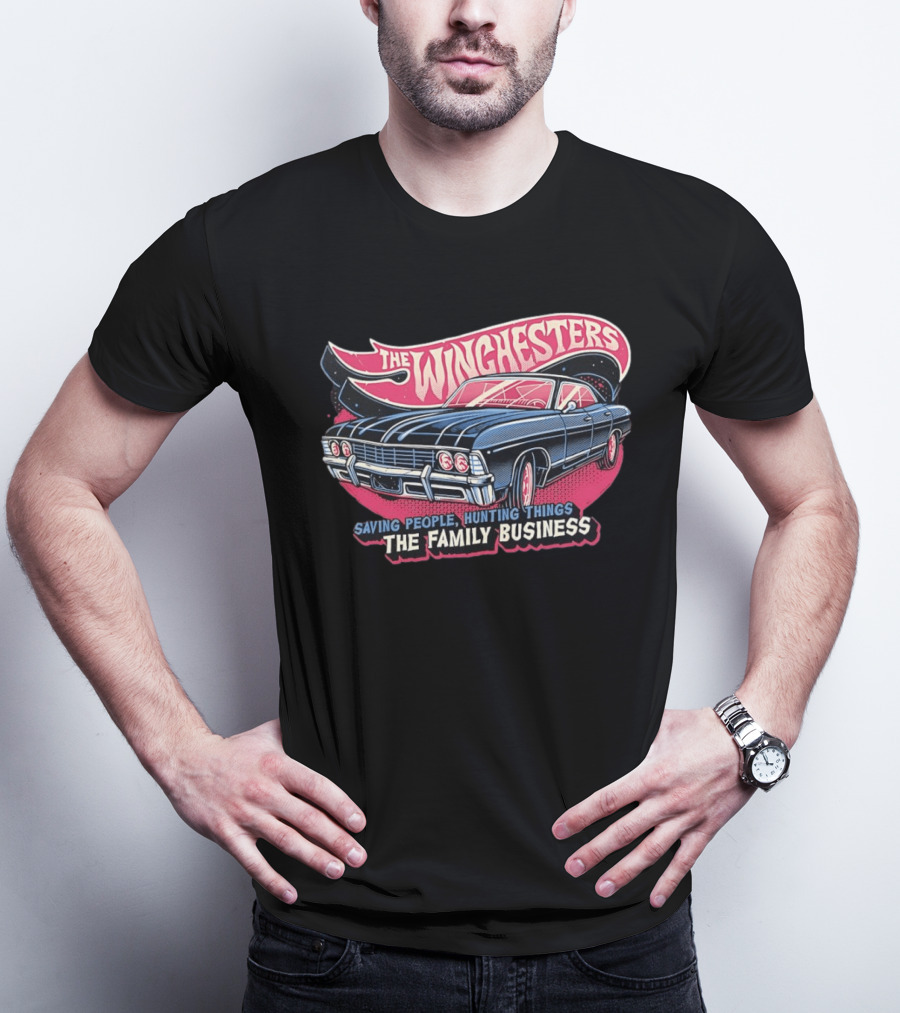 The Winchesters Impala Saving People Hunting Things Family Business T-Shirt