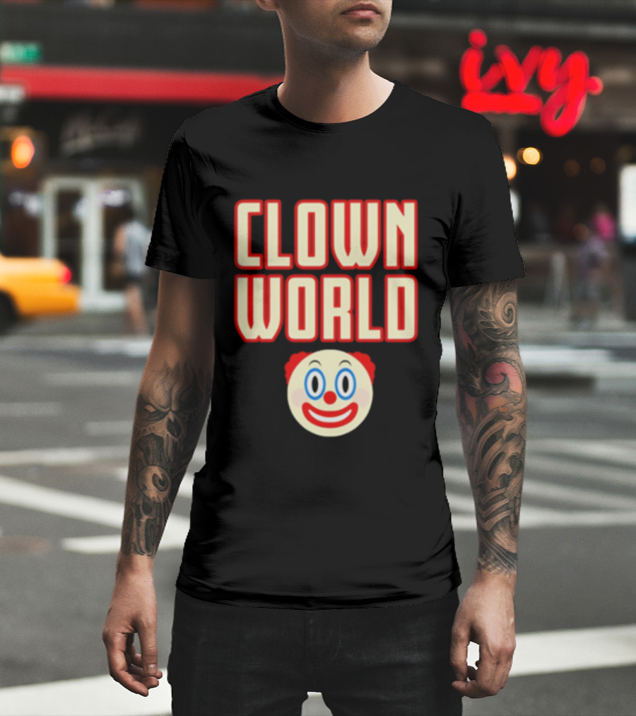 Clown World Satire Humor Iconic Face T-Shirt