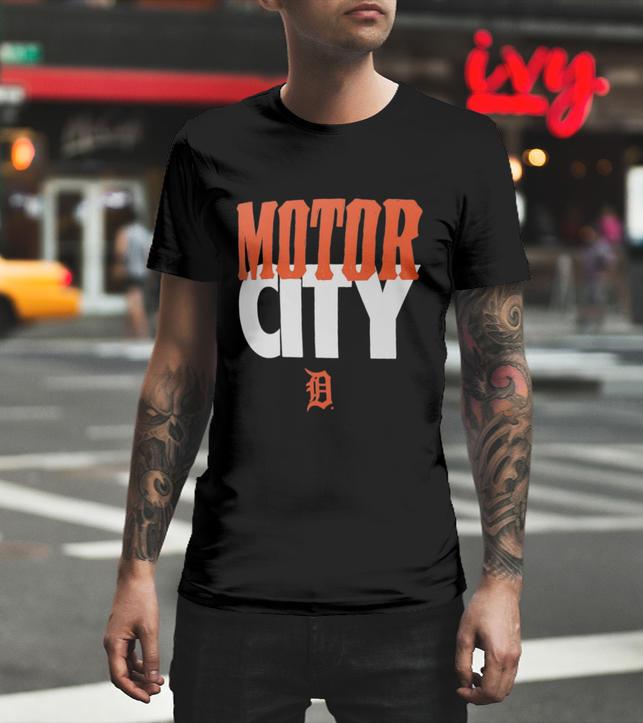 Detroit Tigers Motor City MLB Baseball Team Fan Gear T-Shirt
