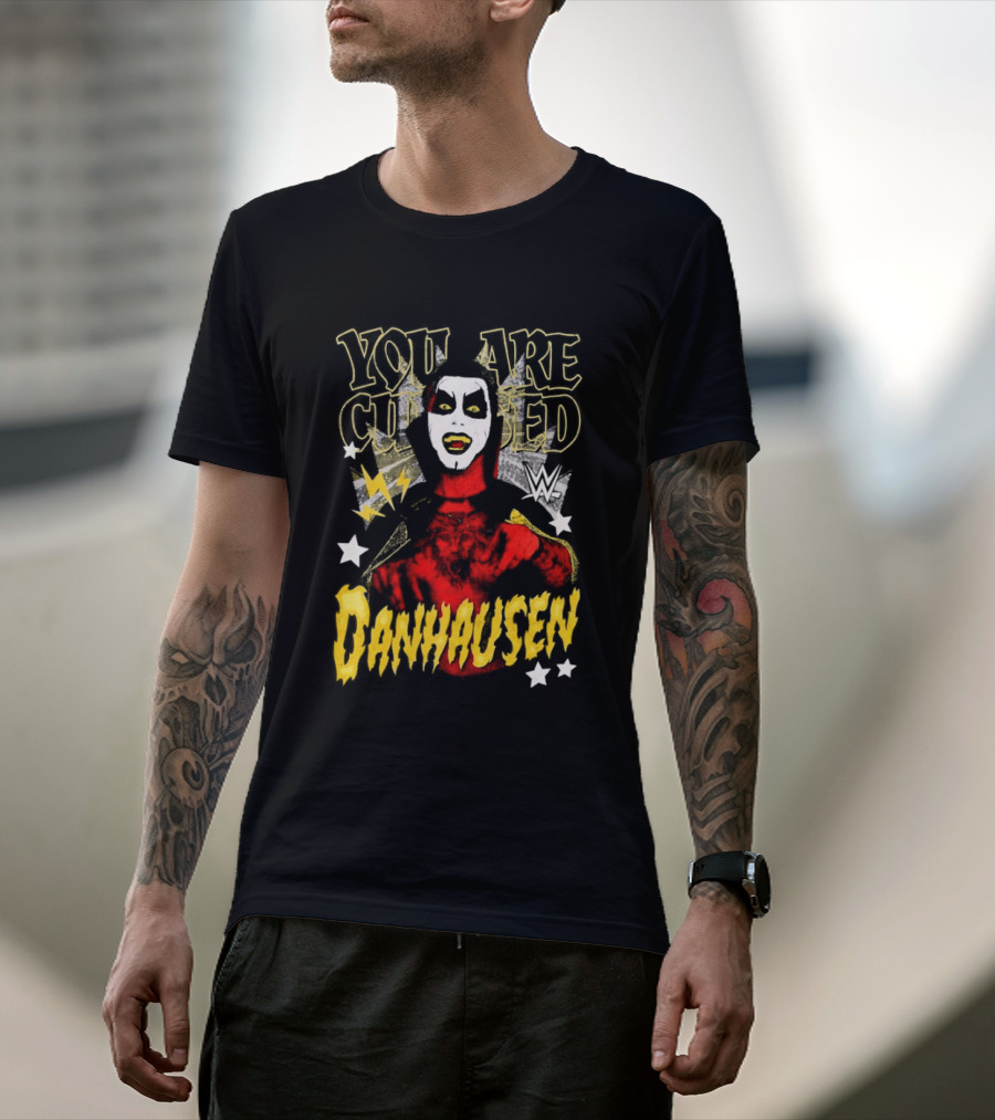 WWE Danhausen You Are Cursed Wrestling Starface T-Shirt