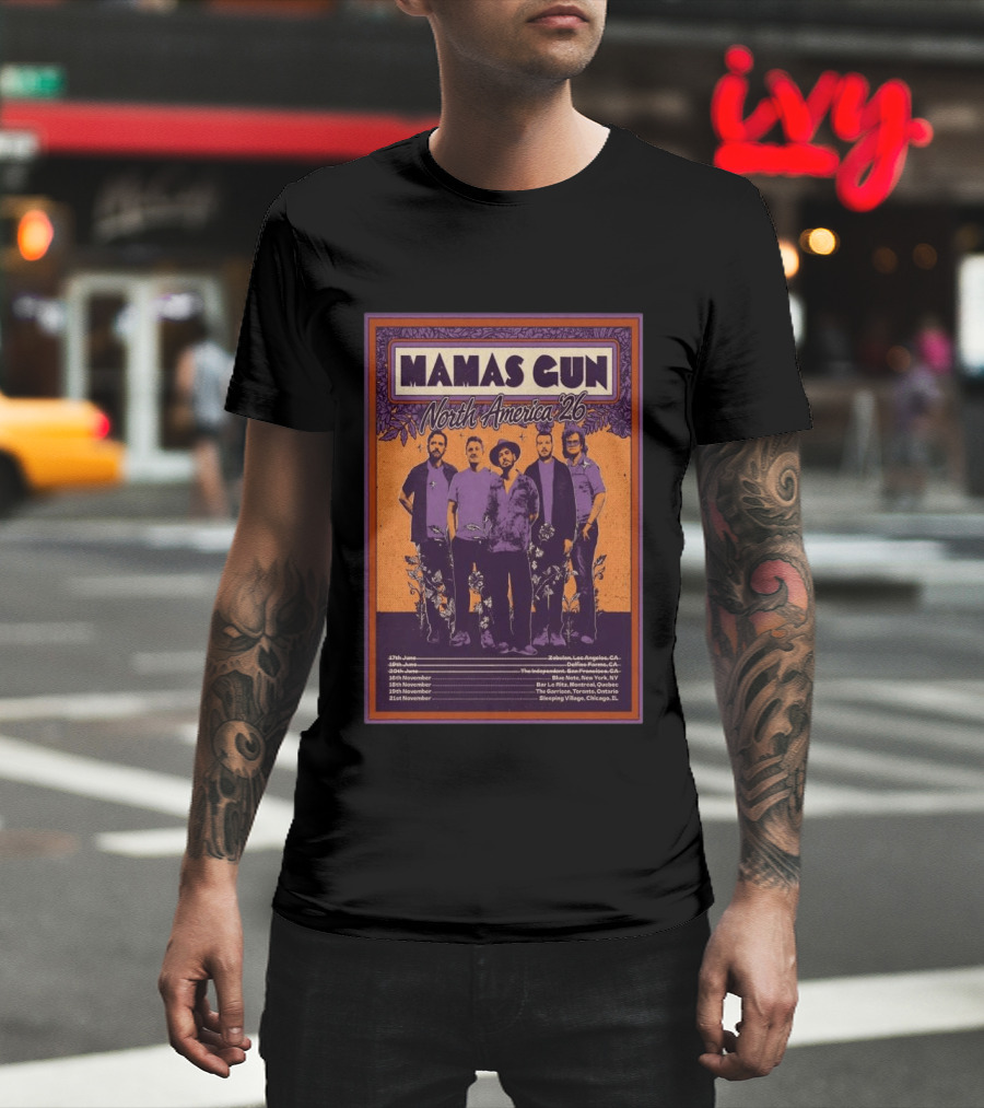Mamas Gun North America Tour 2026 Dates And Locations T-Shirt