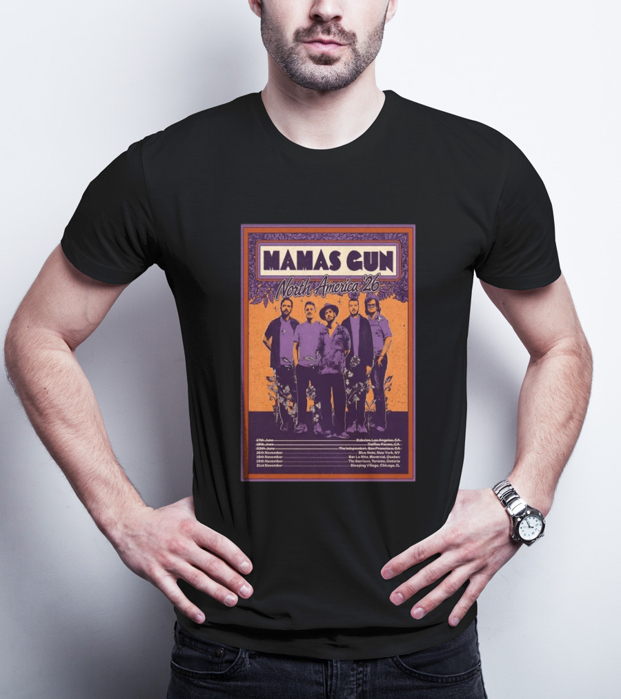 Mamas Gun North America Tour 2026 Dates And Locations T-Shirt