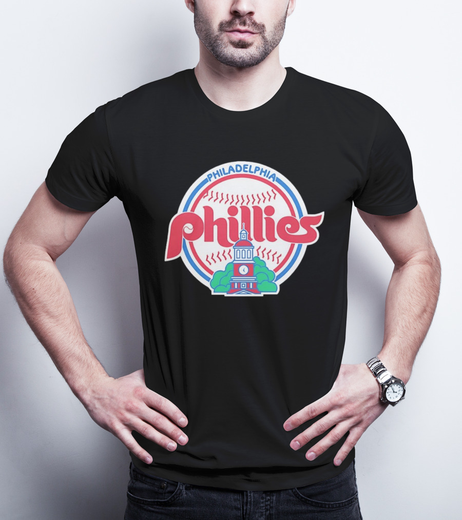 Philadelphia Phillies Independence Hall Baseball Team T-Shirt