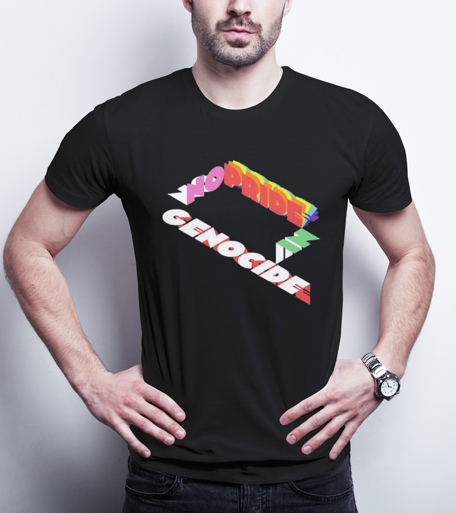 No Pride In Genocide Colorful 3D T-Shirt
