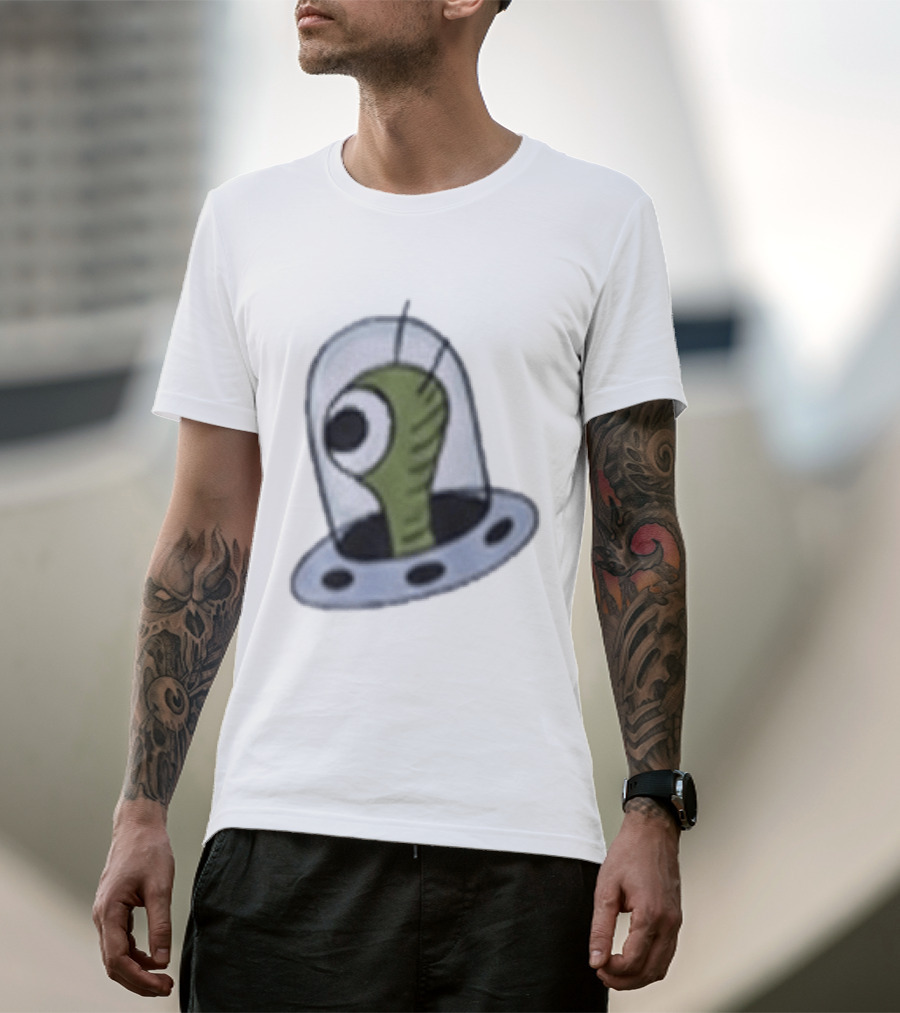 Bizarro Secret UFO Alien Spaceship T-Shirt