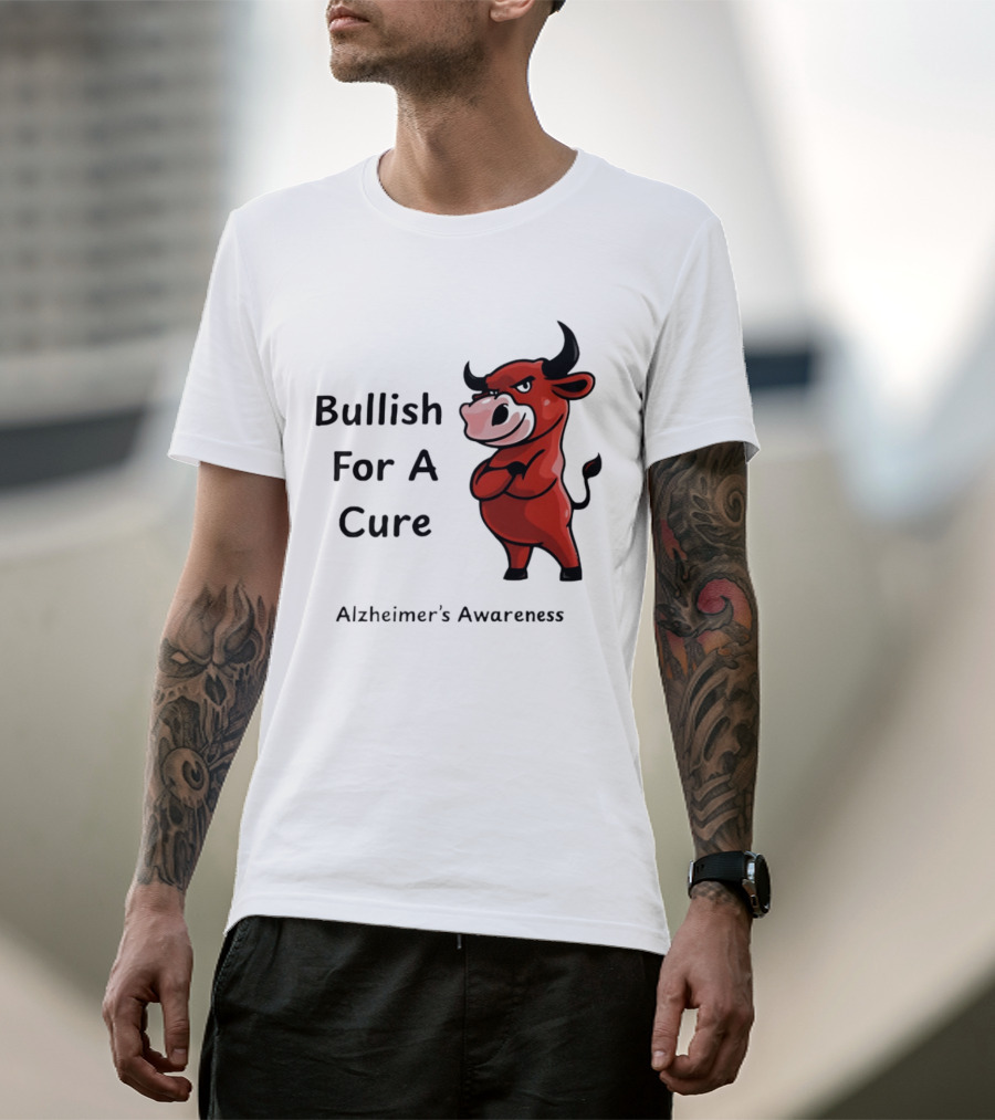 Bullish For A Cure Alzheimer's Awareness Red Bull T-Shirt