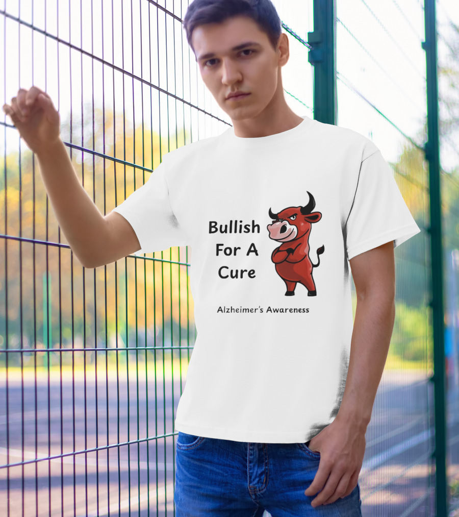 Bullish For A Cure Alzheimer's Awareness Red Bull T-Shirt