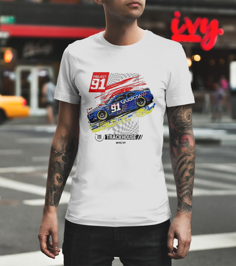Project 91 Trackhouse Racing Qualcomm NASCAR T-Shirt