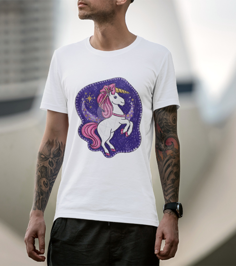 Lizzie Unicorn Dreams Come True Disney Starry Night T-Shirt
