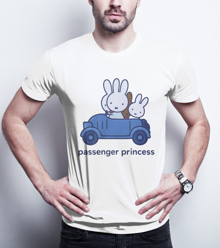 Miffy Passenger Princess Bunny Rabbit Car Ride T-Shirt