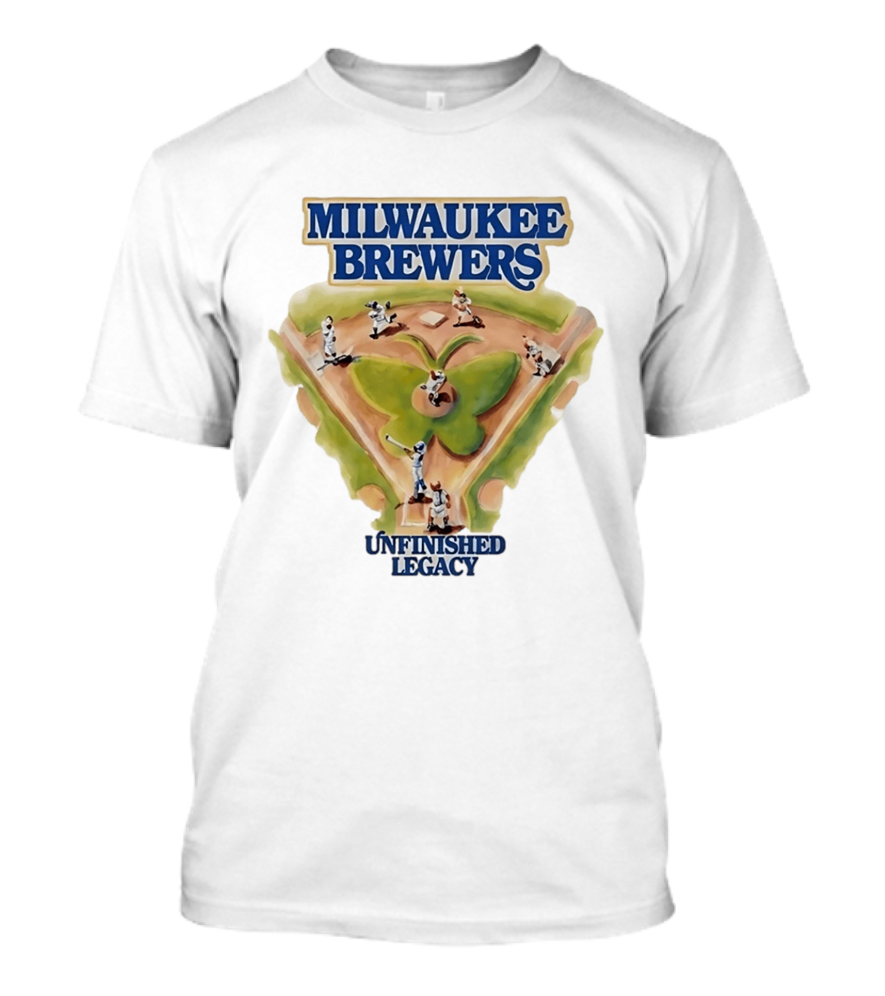 Milwaukee Brewers Unfinished Legacy Baseball Field T-Shirt