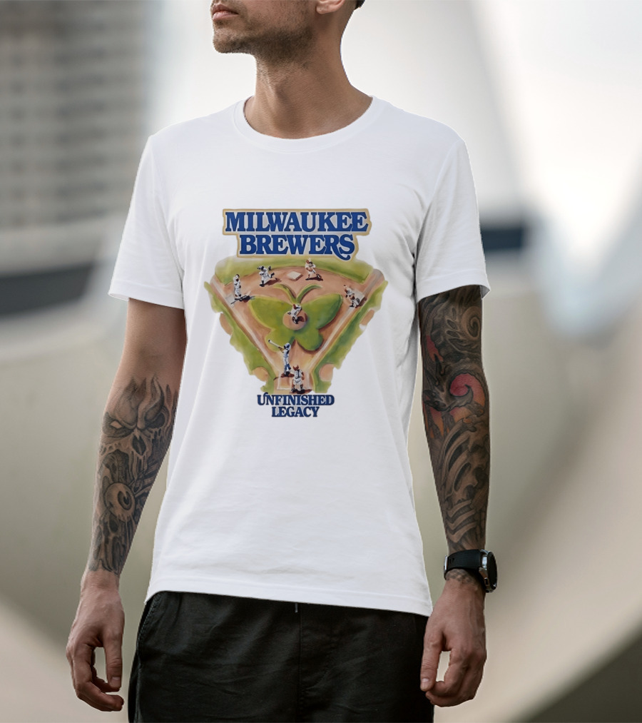 Milwaukee Brewers Unfinished Legacy Baseball Field T-Shirt