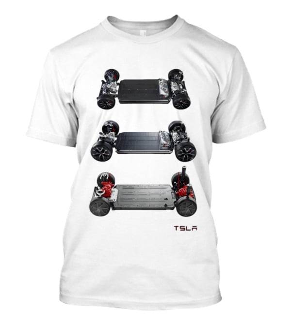 Tesla Foundation Chassis Electric Vehicle E S L A T-Shirt
