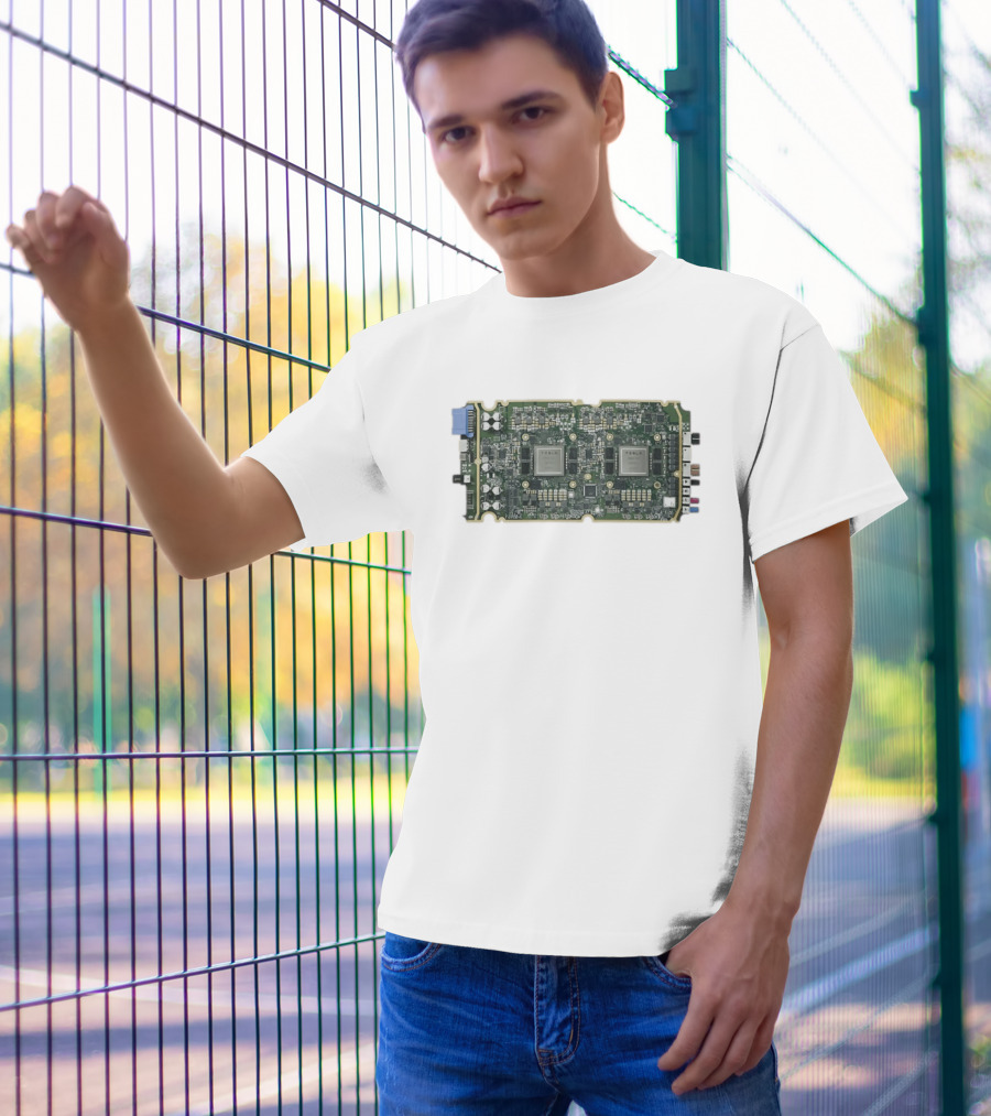 Tesla HW3 Brain Circuit Board Hardware 3 Neural Processing Chip T-Shirt