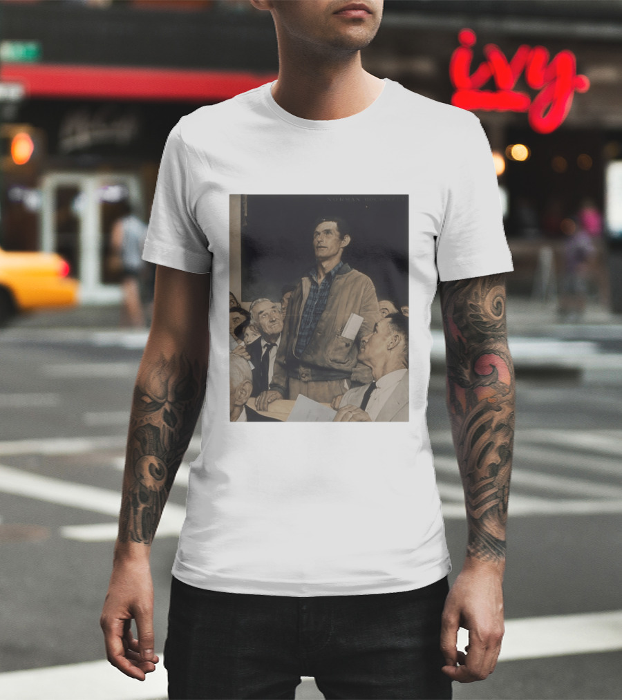 Norman Rockwell Four Freedoms 1943 Freedom Of Speech Timeless T-Shirt