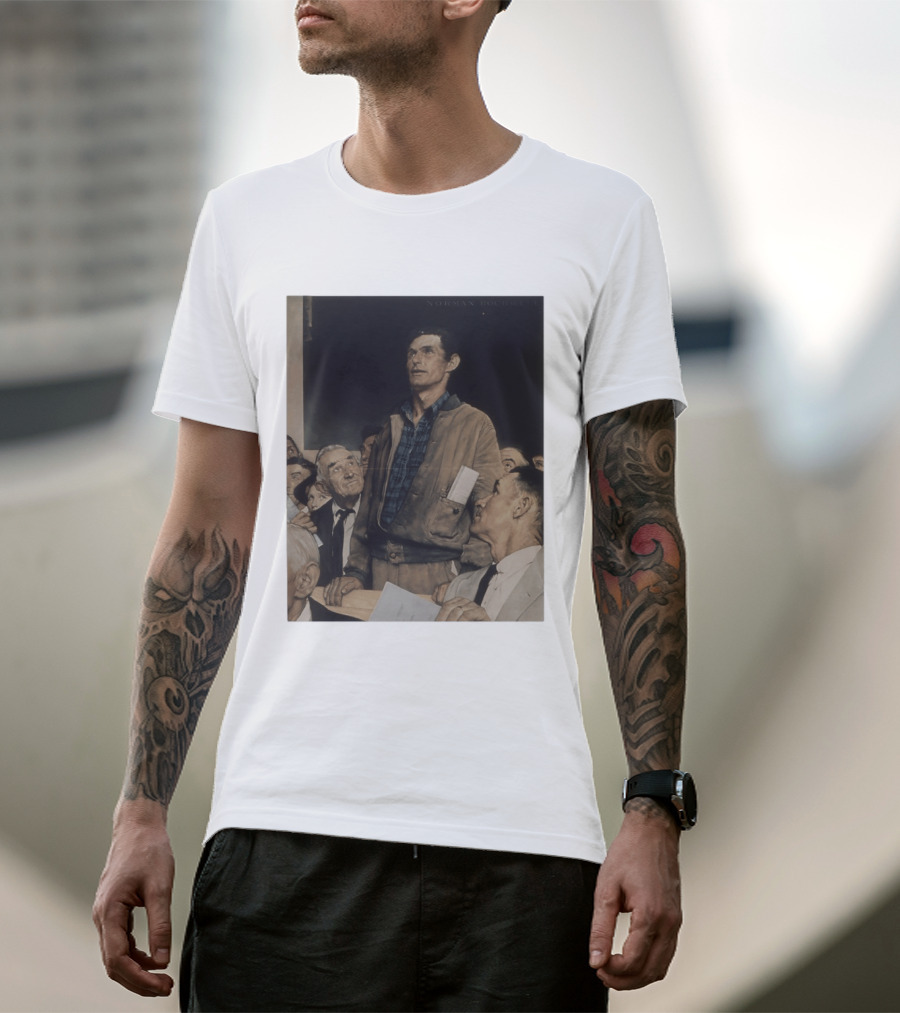 Norman Rockwell Four Freedoms 1943 Freedom Of Speech Timeless T-Shirt