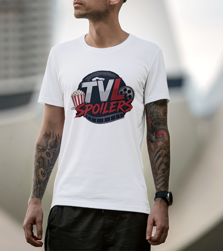 TVL Spoilers Cinema Movie Lover Popcorn Film Reel T-Shirt