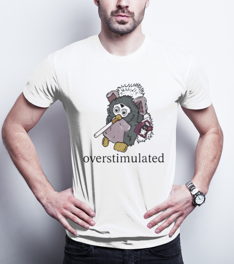 Overstimulated Furby Smoking Y2k Nostalgia Vintage Toy Aesthetic T-Shirt