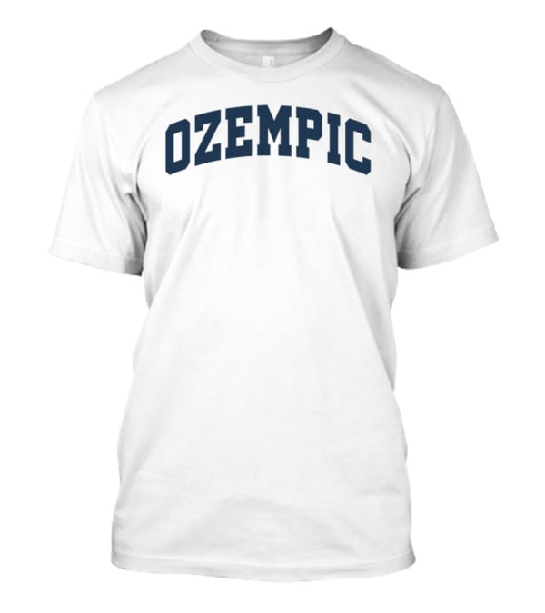 Ozempic Arch Style Classic Bold Font Navy T-Shirt