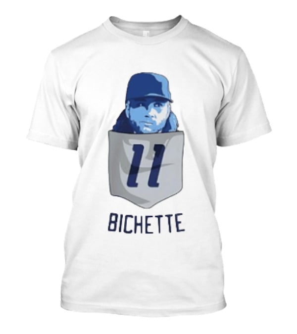 Bo Bichette 11 Toronto Blue Jays Baseball MLB Pocket T-Shirt