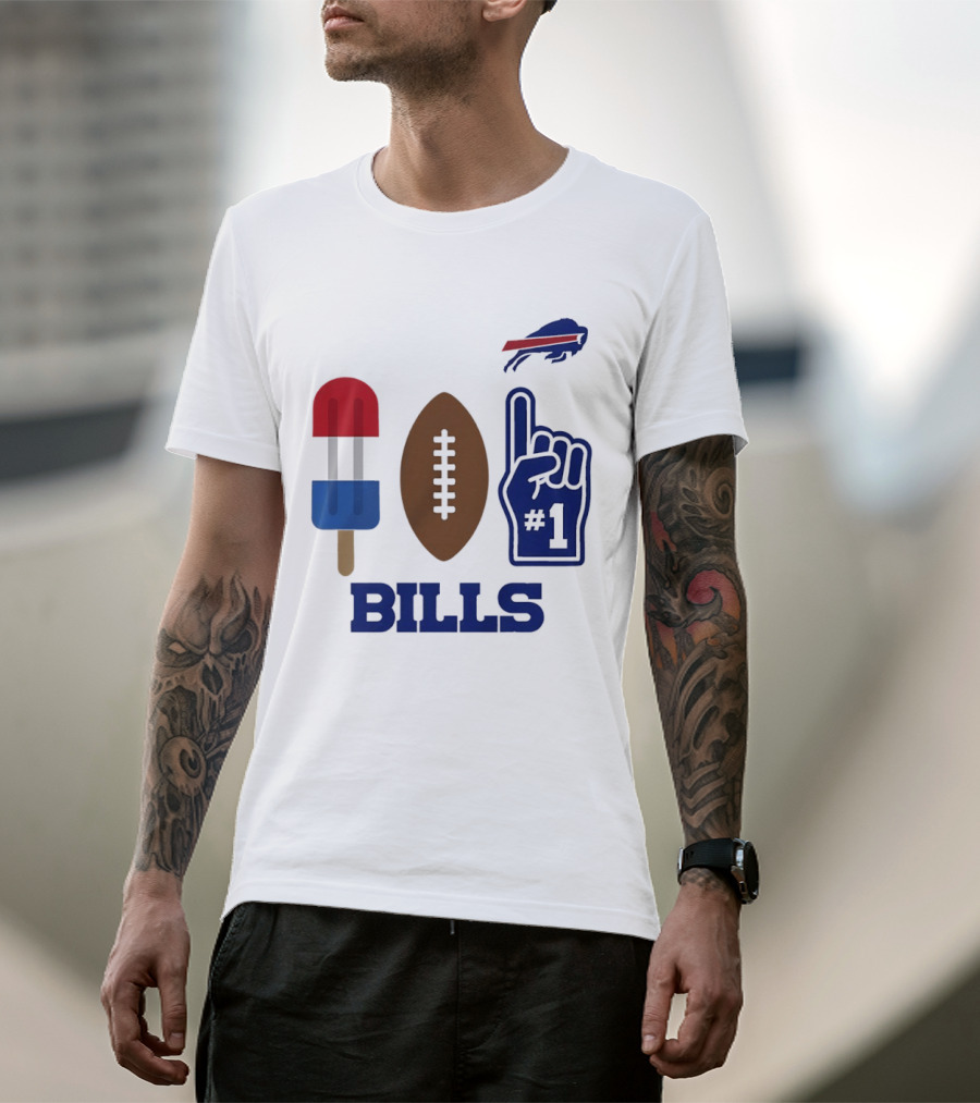 Buffalo Bills Football Popsicle Foam Finger 2026 Season T-Shirt