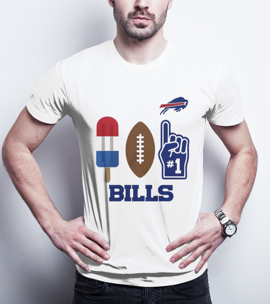 Buffalo Bills Football Popsicle Foam Finger 2026 Season T-Shirt