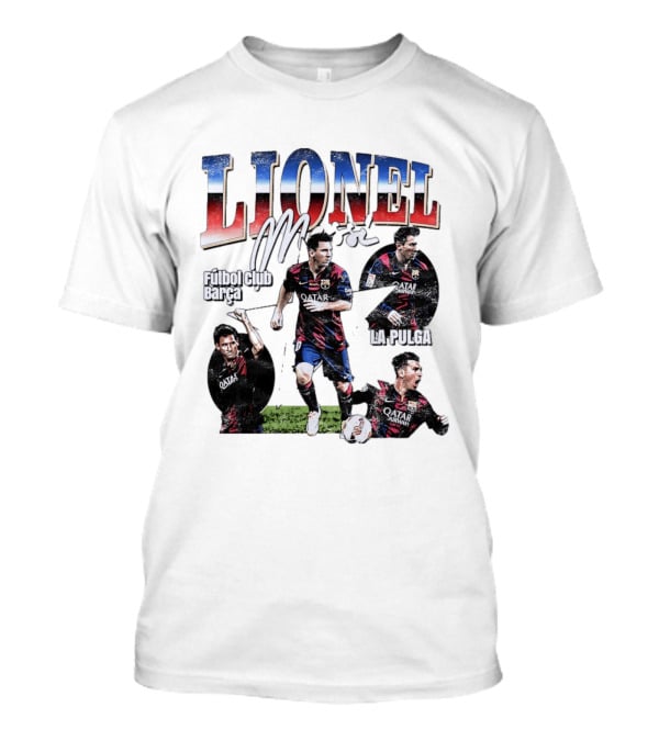 Lionel Messi Futbol Club Barcelona La Pulga M T-Shirt