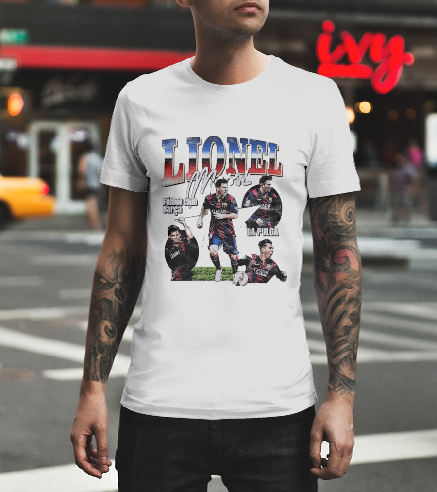 Lionel Messi Futbol Club Barcelona La Pulga M T-Shirt