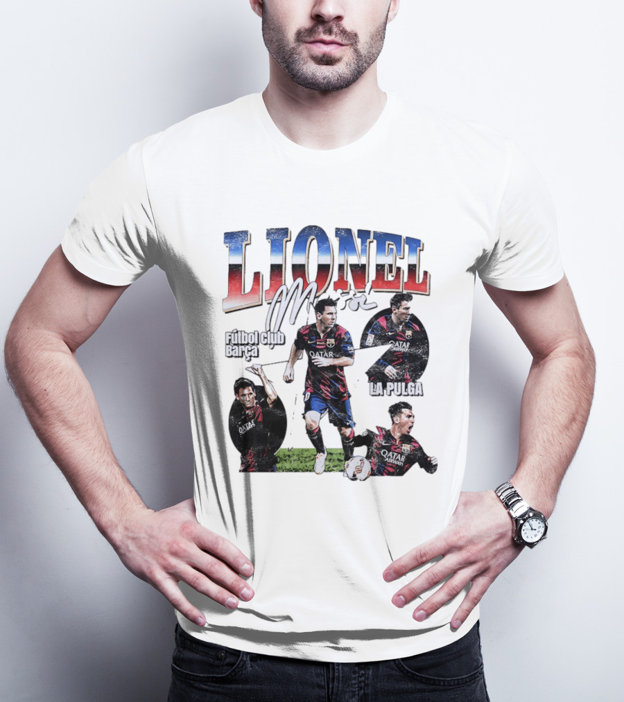 Lionel Messi Futbol Club Barcelona La Pulga M T-Shirt