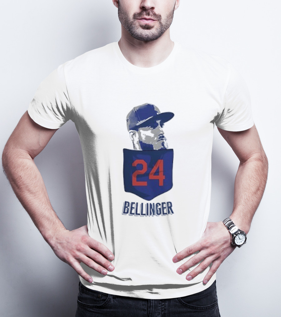 Cody Bellinger 24 Chicago Cubs Bellinger Baseball MLB Pocket Cap T-Shirt