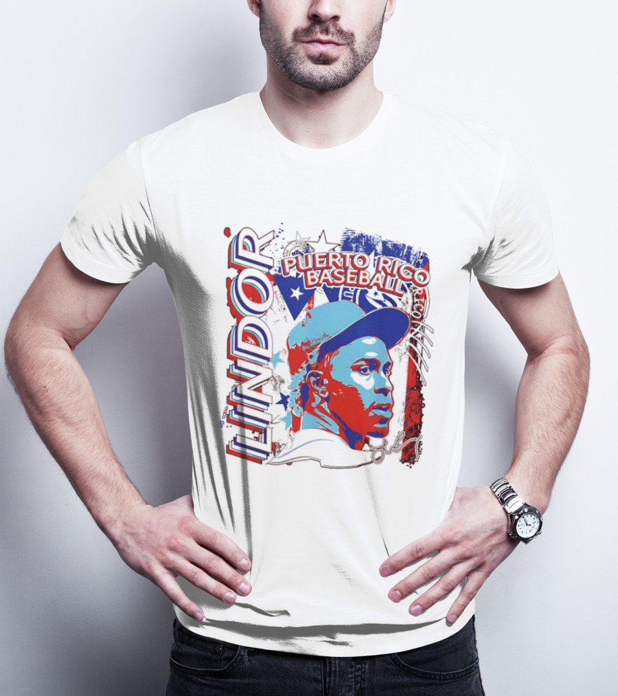 Francisco Lindor Puerto Rico Baseball MLB Player T-Shirt