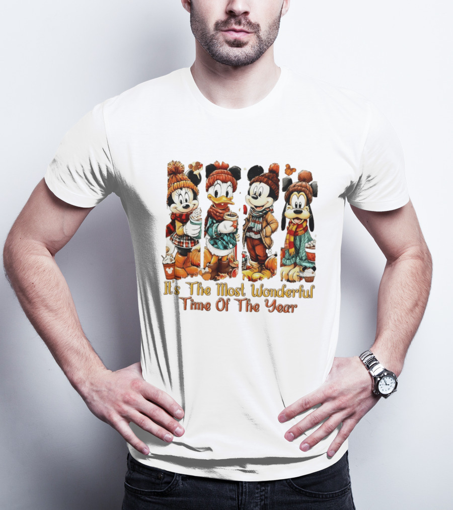 Mouse And Friends It's The Most Wonderful Time Of The Year Halloween Family Trip 2026 T-Shirt