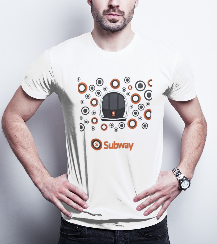 Glasgow Subway Mini Train Driver Subway Circles T-Shirt