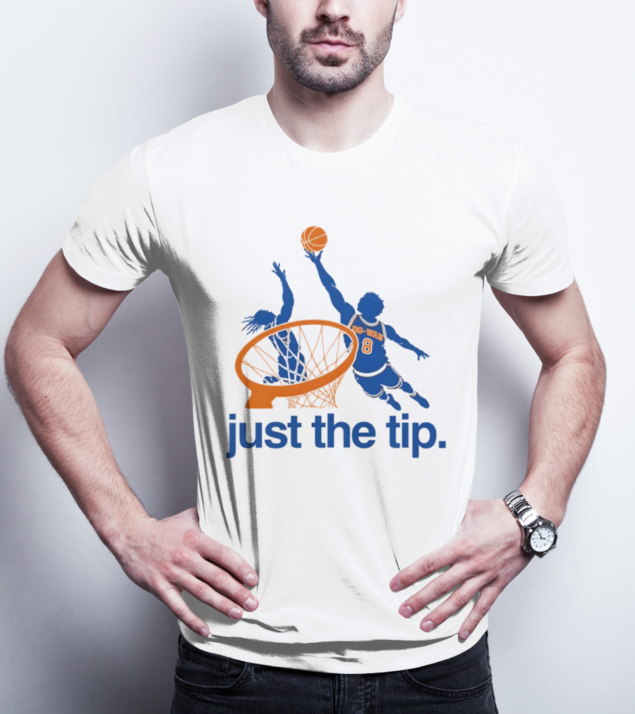 OG Anunoby New York Knicks Basketball Just The Tip NBA 2026 T-Shirt